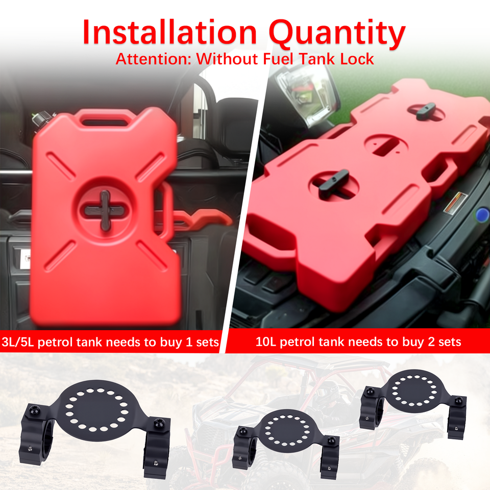 Gas Can Mount Oil Mounting Holder Fit For UTV ATV Can Am X3 Polaris RZR ...