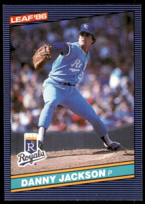 1986 Leaf Baseball Card Danny Jackson Kansas City Royals #30 | eBay