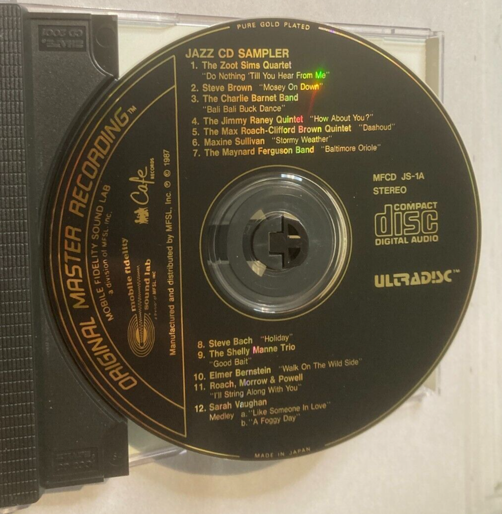 MFSL GOLD CD - 1987 - JS-1A - JAZZ SAMPLER COMPACT DISC - NO UPC | eBay