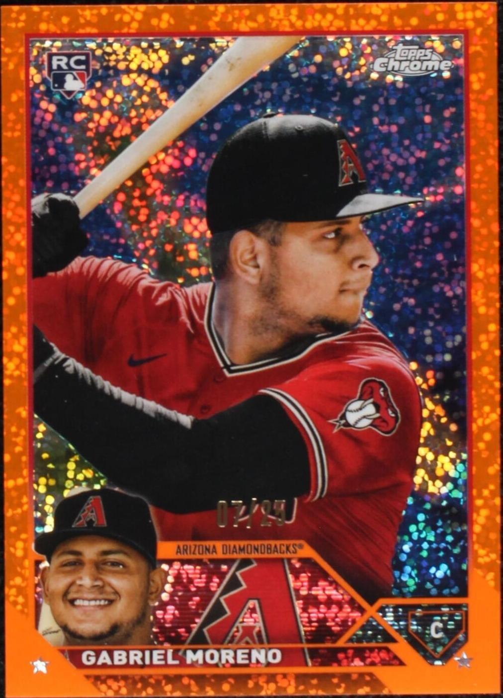 2023 Topps Chrome - Image Variation Gabriel Moreno #189 Orange Speckle ...