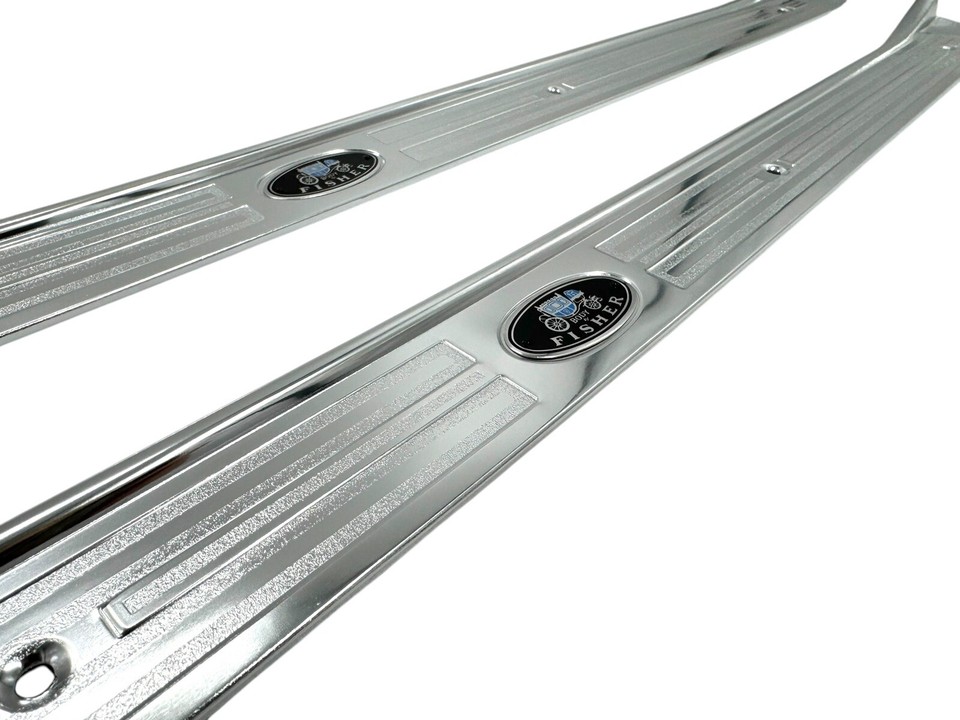 Pair Aluminum Door Scuff Sill Plates w/ Decals For 1967-1969 Camaro ...