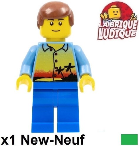 LEGO Figürchen Minifig City Mensch Man Hülle Palmen Sunset Palm Tree ...
