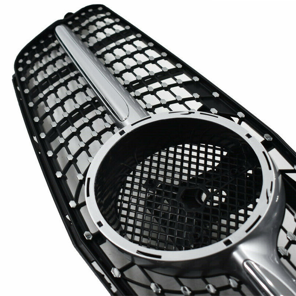 For Mercedes Benz C-CLASS W204 Diamond Look Front Grill C180 C200 C300 ...