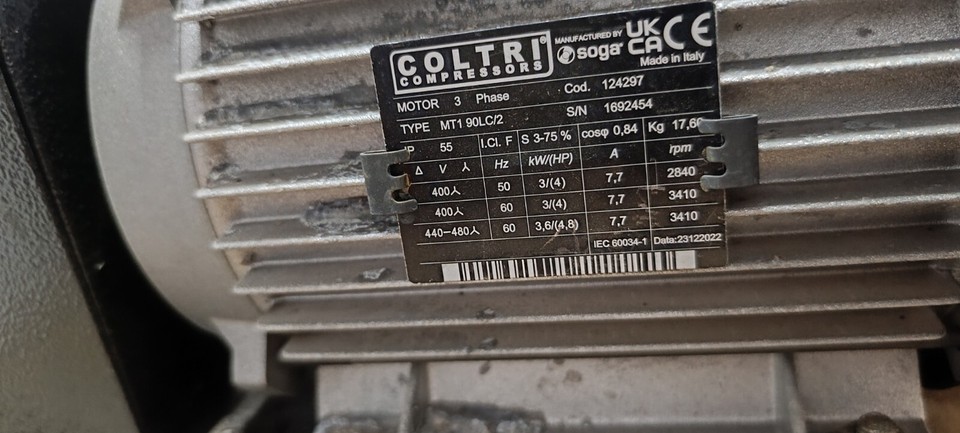 Coltri Mch6 ET ICON LSE 100 Breathing Air Compressor 330 bar Three ...