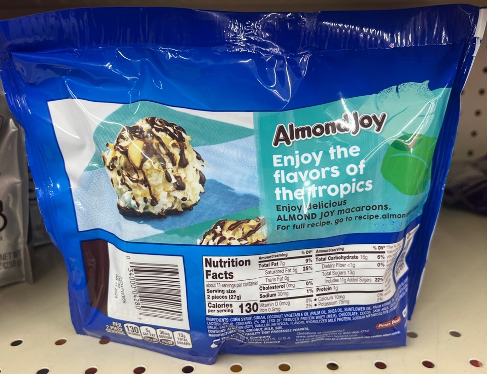 1- Bags Almond Joy Miniatures Coconut & Almond Chocolate Candy Bars | eBay