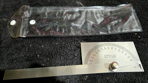 Vintage L. S. Starrett C183 Protractor Machinist Tool USA-w/orig ...