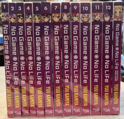 No Game No Life 1-12 w/Practical War Game Novel New English 13 books 10 ...