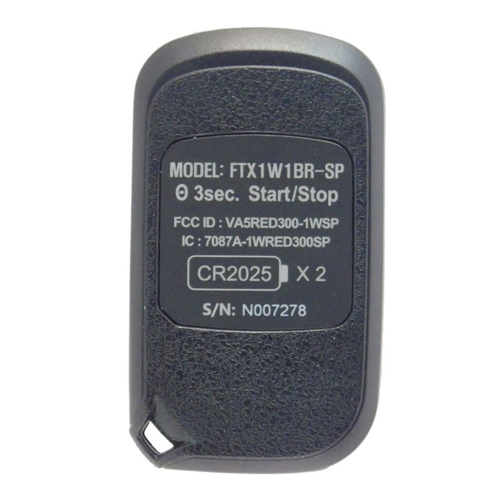 New 1-Button FTX (COMPUSTAR) Keyfob FTX1W1BR-SP FCC ID VA5RED300-1WSP ...