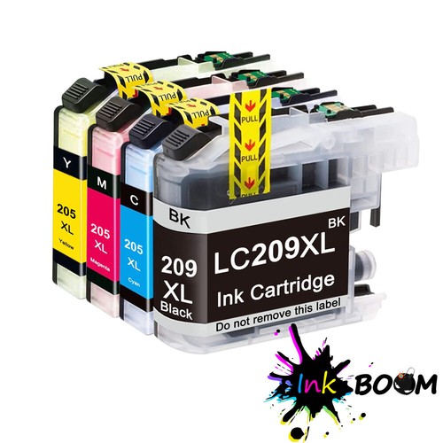 4 ink Cartridges fits Brother LC209 LC205 MFC-J5520DW MFC-J5620DW MFC ...