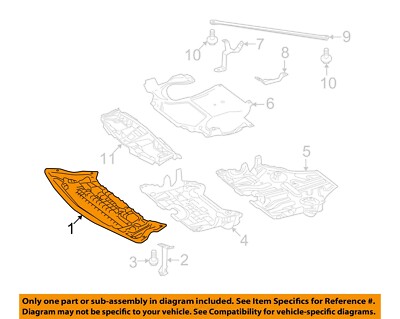 Mercedes MERCEDES-BENZ OEM Splash Shield-Front Under Engine Cover ...