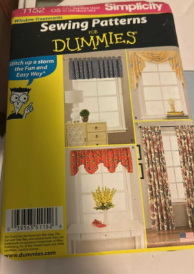Simplicity 1152 Window Treatments, Valances & Curtains UNCUT Sewing ...