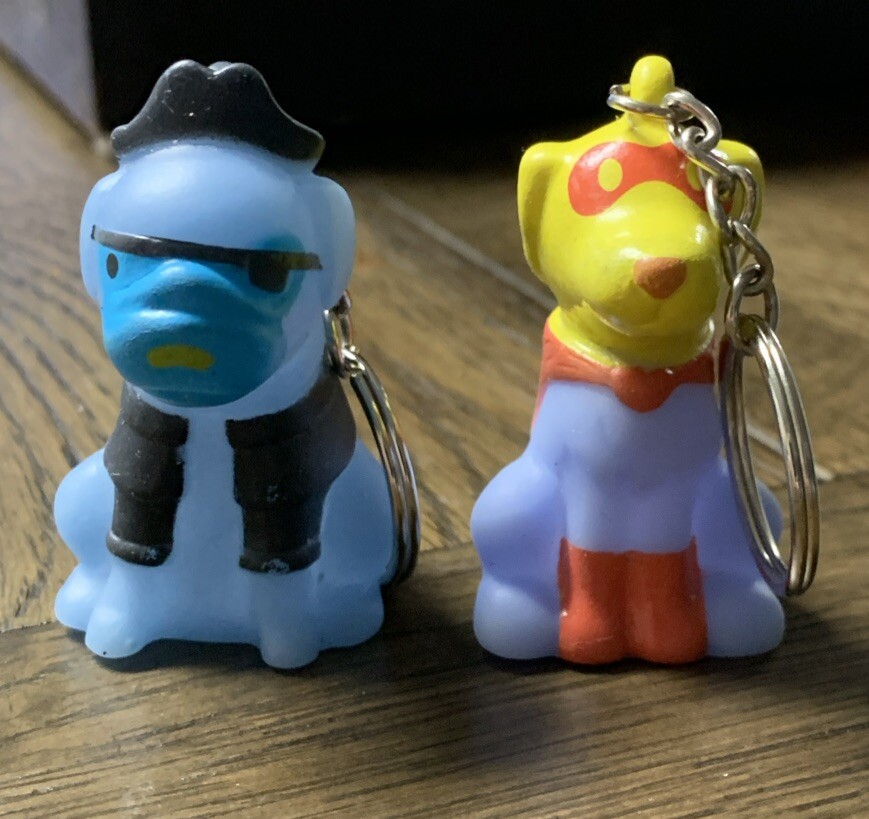 Lot of 2 - American Heart Association Keychains Super Dog Pup | eBay