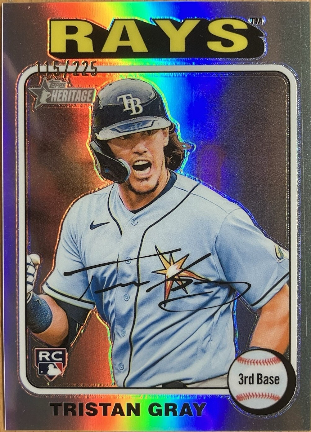 2024 Topps Heritage High Number - Tristan Gray #607 Chrome Silver ...