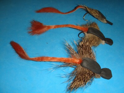 FLY FISHING FLIES - Natural BIG-GAME MORRISH MOUSE size #2 (3 pcs.) | eBay
