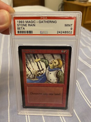 Mtg Beta PSA 9 Stone Rain | Magic the gathering | MINT | | eBay