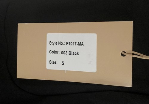 Paskho Drawstring Pants Black Sz Small NWT P1017-MA Elastic Waist ...