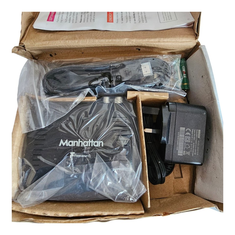 Manhattan T1 Freeview HD Set Top Box with Freeview HD Channels New ...