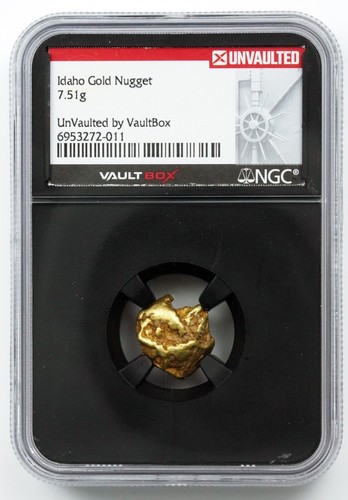 Idaho Gold Nugget 7.51 Grams Certified NGC UNVAULTED VAULT BOX | eBay