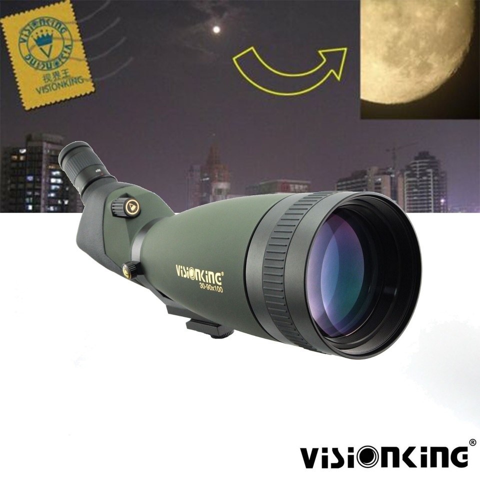 Visionking 30-90x100 Waterproof Spotting scope Telescope Tripod Phone ...