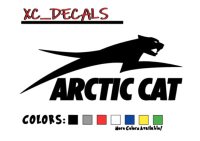 Arctic Cat (x2) Pair Decal Sticker Graphics Logo UTV Dirt Bike ATV ...