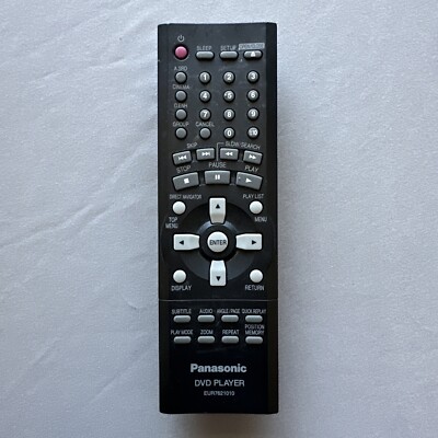 Panasonic EUR7621010 DVD Player Remote Control, OEM for DVD-S31 DVD-S35 ...