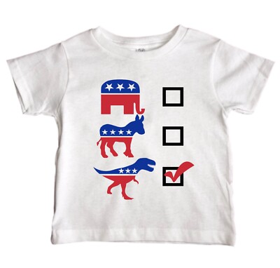 Baby and Toddler Political Shirts - Republican Democrat Dinosaur ...