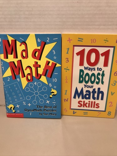 (Lot of 2) Mad Math Puzzles and 101 Ways to Boost Your Math Skills | eBay
