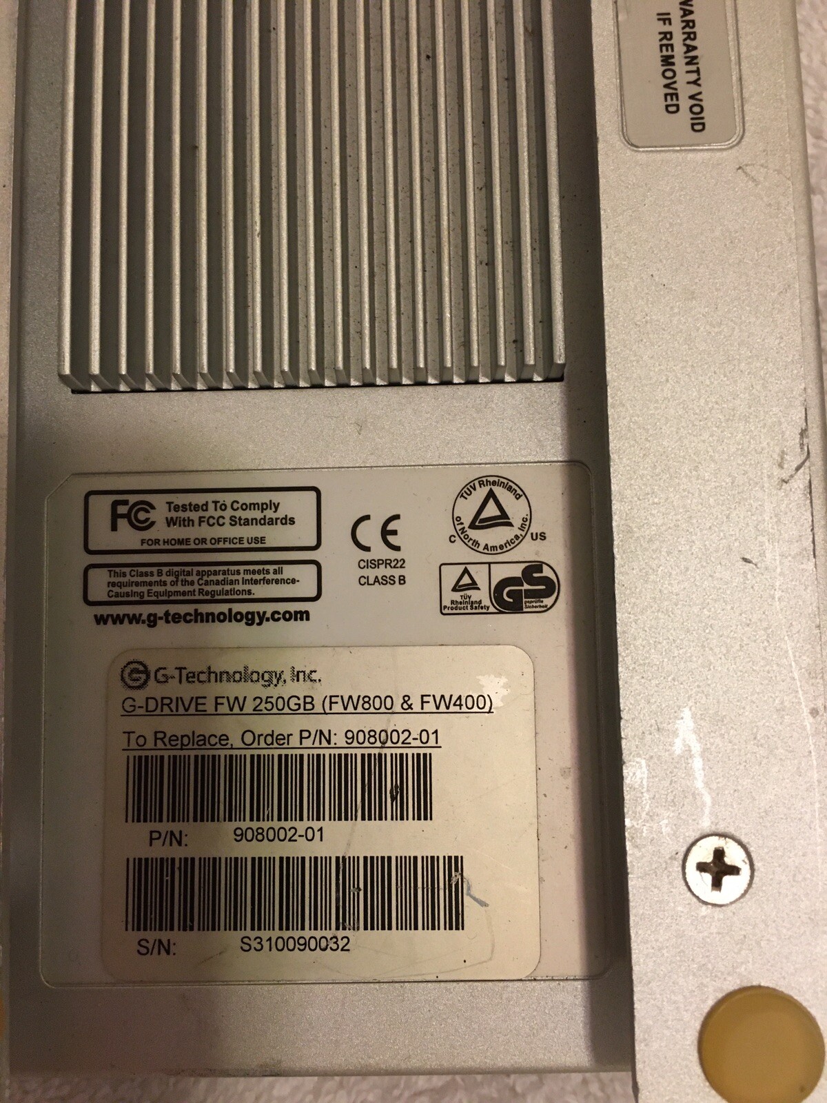 G-Technology G Drive FW 250GB (FW800 & FW400) | eBay