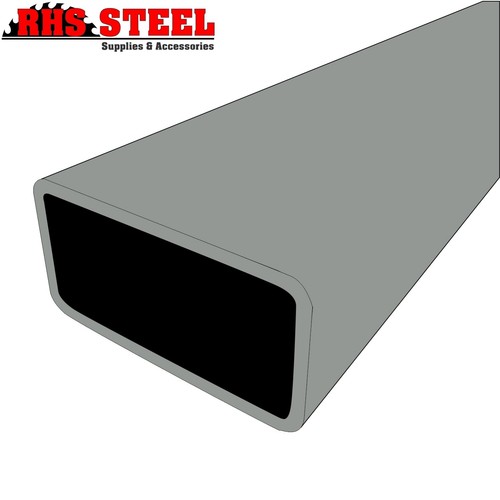 150 x 50 x 2 x 6.5 Metres Palladium Silver Powder Coated RHS Aluminium ...