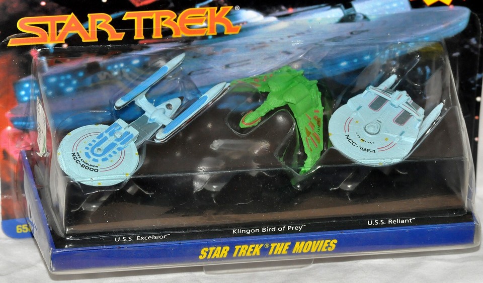 Star Trek Movies #2 Micro Machines USS Excelsior Bird of Prey & USS ...