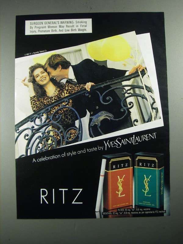 Yves Saint Laurent Cigarettes Vintage “YSL” Yves Saint Laurent