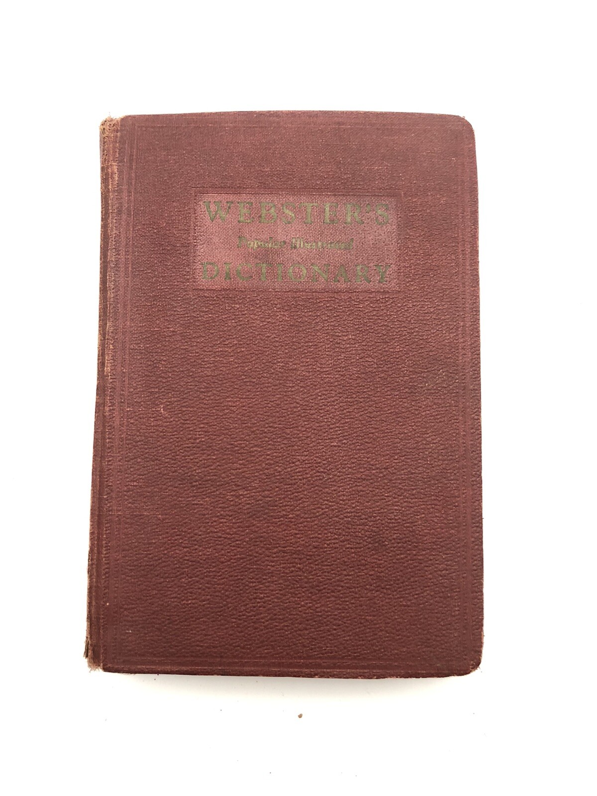 Vintage Websters Popular Illustrated Dictionary 1936 Revised Edition | eBay