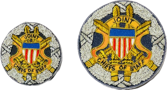 NEW US JOINT CHIEF OF STAFF, HAND EMBROIDERED GOLD SILVER BULLION CHEST ...