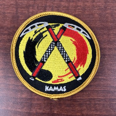 Martial Arts Weapons KAMA Patch 3" Custom Made embroidered Karate Tae ...