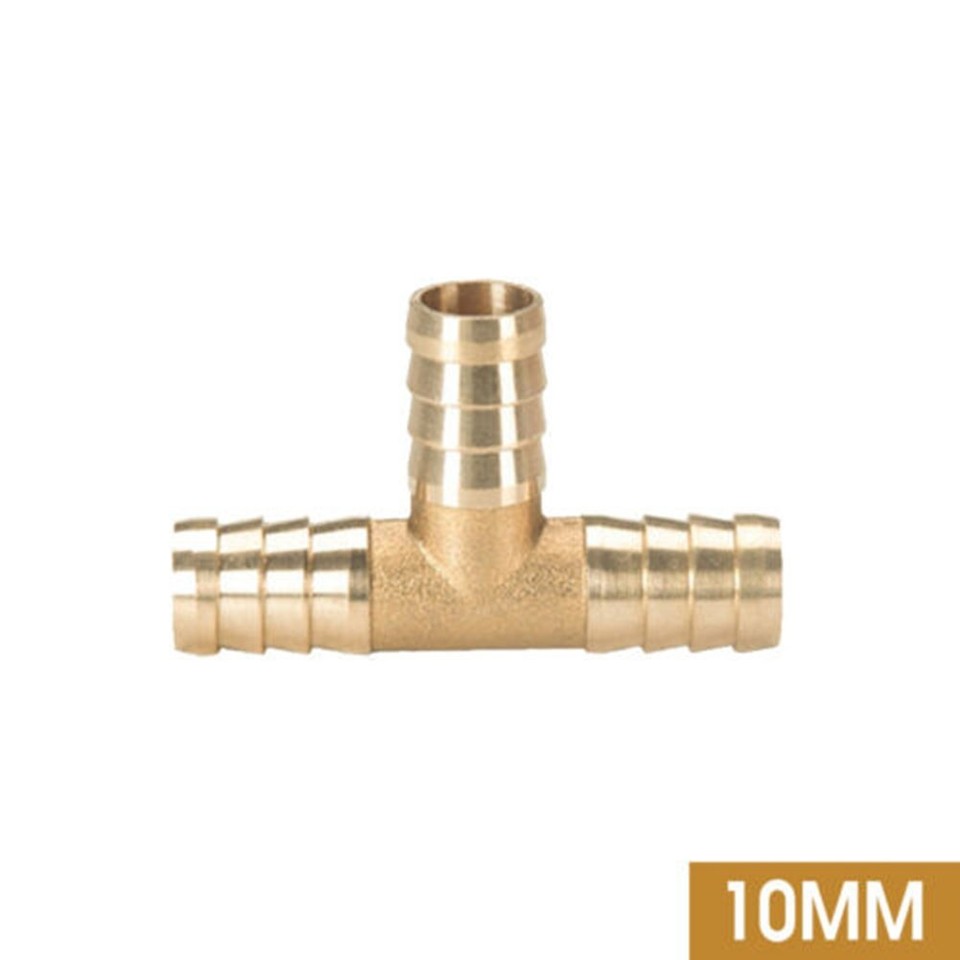 3 WAY Joiner All Copper Material Joiner Tee Connector 6mm 8mm 10mm 12mm ...