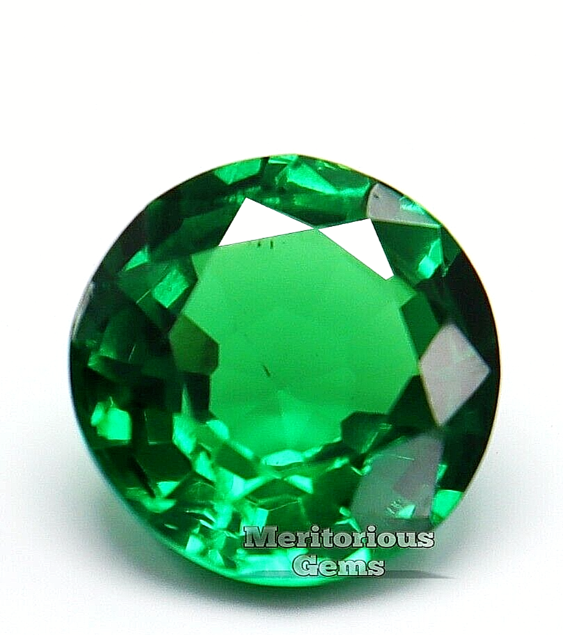 Tsavorite Green Garnet Loose Gemstone Round Cut Natural GGI Certified ...