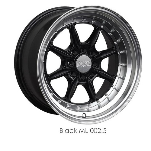 XXR Wheels Rim 002.5 15x8 4x100/4x114.3 ET0 73.1CB Black / ML | eBay