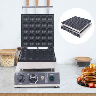 Mini Dutch Pancake Maker Poffertjes Machine for 25PCs Mini Round ...