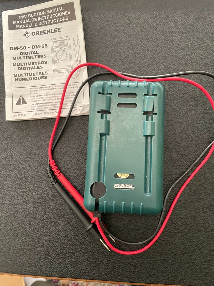 Greenlee DM-50 Digital Multimeter Tester Tool w/Manual | eBay