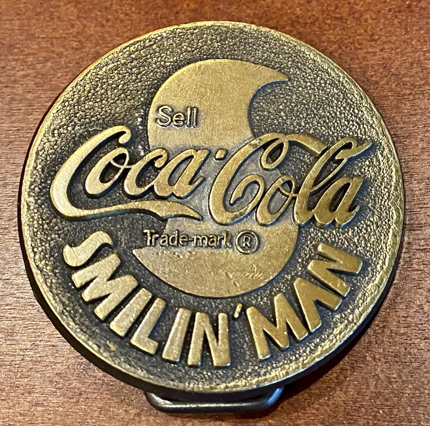 VINTAGE 1970s **SELL COCA-COLA SMILIN' MAN** SODA FOU… - Gem
