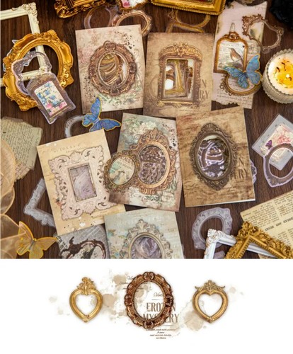 Vintage frame border picture framing stickers diary Scrapbooking DIY ...