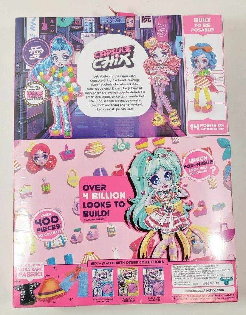 NEW Capsule Chix Shimmer Surge Doll 2 Pack & Capsule Chix Sweet ...