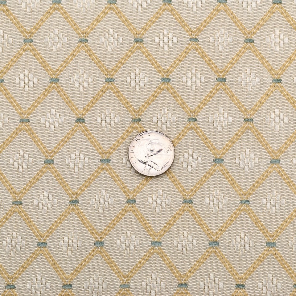 Vintage Brocaded Dobby Weave Lattice Motif Rayon Faille Upholstery ...