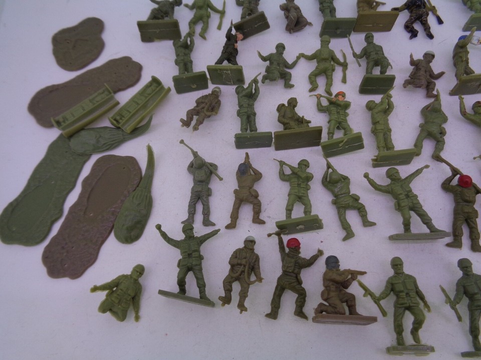 50x Airfix HO 1/72 scale Toy Soldiers Vintage approx. 1inch tall ...