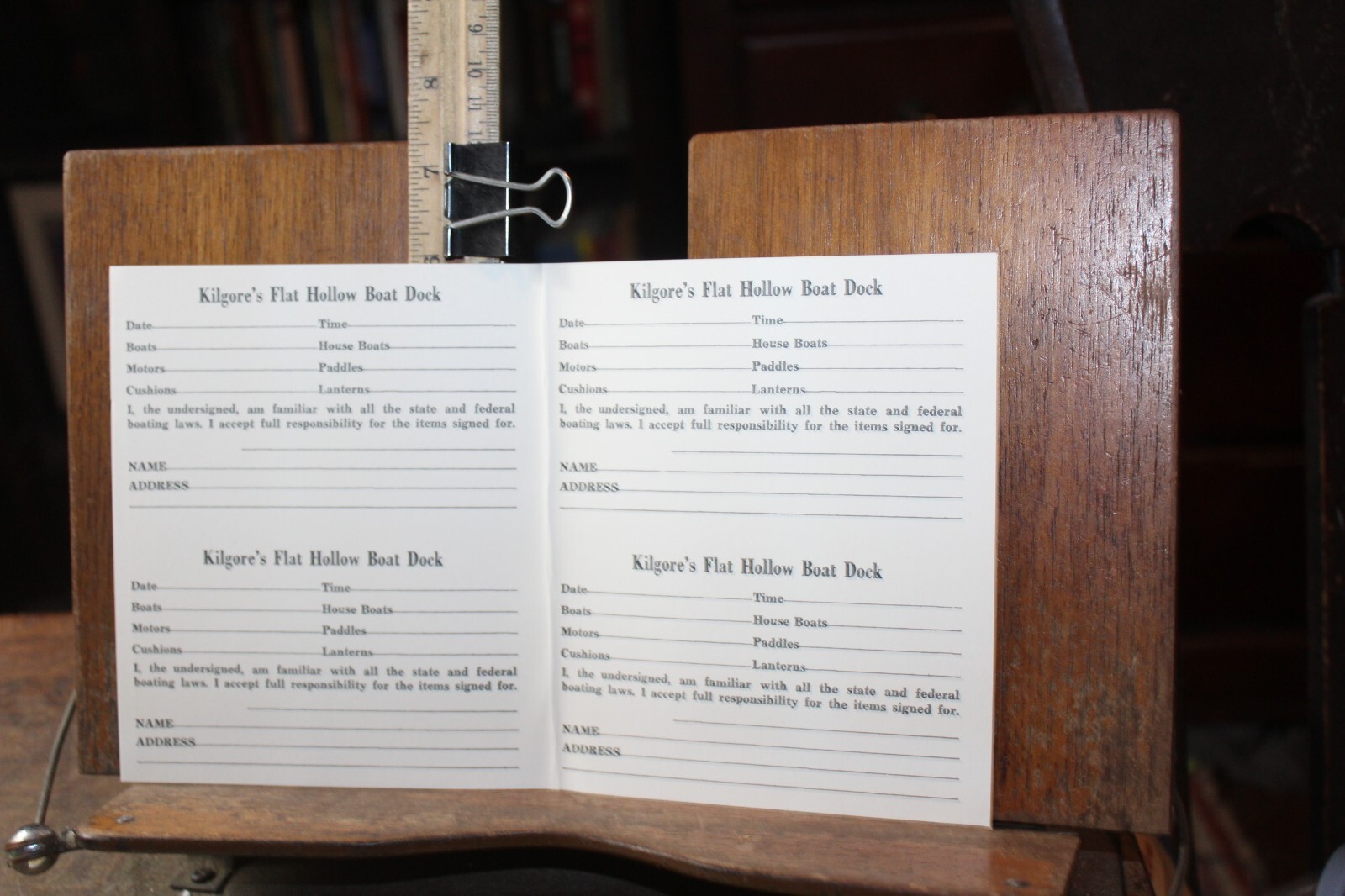 Vintage 1960's Tennessee Norris Kilgore's Flat Hollow Boat Dock Rental ...