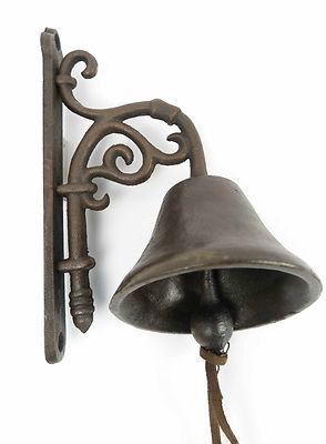 Small Garden Bell Wall Bell Cast Iron Iron Metal Bell | eBay UK