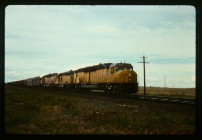 Railroad Slide - Union Pacific #6927 DD40 Locomotive 1976 Cheyenne ...