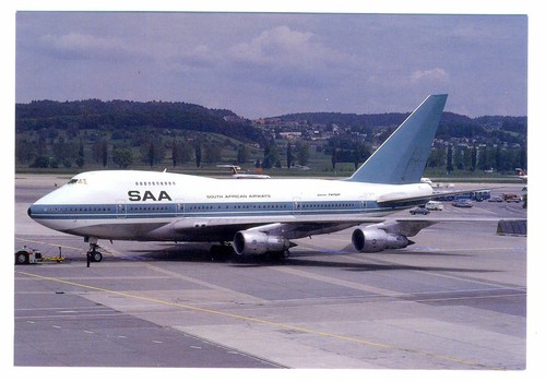 SAA South African Airways Boeing 747SP-44 Postcard | eBay