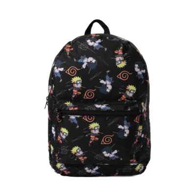 NARUTO & SASUKE GRAPHICS DELUXE ANIME BLACK BACKPACK BRAND NEW W/ FREE ...