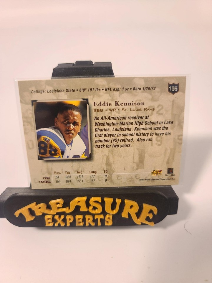 1997 Absolute Beginnings #196 Eddie Kennison St Louis Rams Football ...